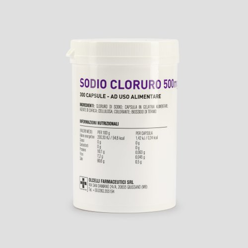 Cloruro De Sodio 500mg Olcelli Farmaceutici 300 Cps - Farmacia Loreto